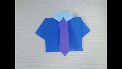 종이접기 Origami 넥타이 Necktie Youtube