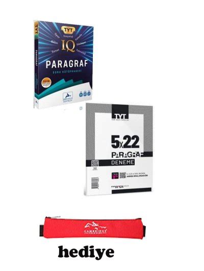2023 TYT IQ Paragraf Soru Kütüphanesi ve Paragraf 5 Deneme Sınavı Seti Kalemlik Hediye PRF