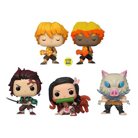 Funko Pop Demon Slayer Kimetsu No Yaiba Zenitsu Agatsuma Tanjiro Kamado Nezuko Kamado