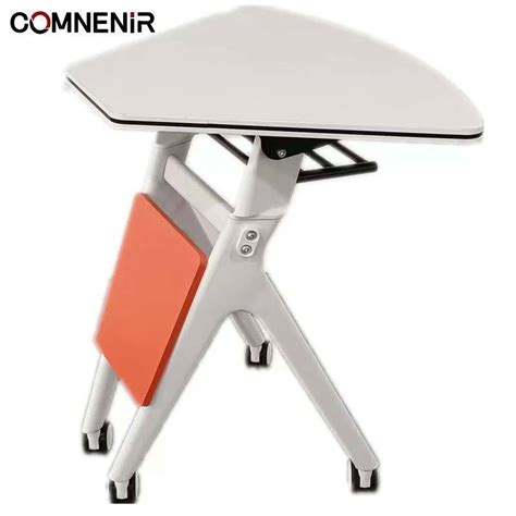 Modern Training Useful Multi Function Wood School Desk With Shelves