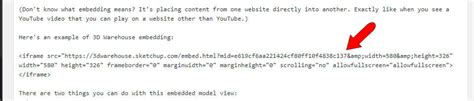 D Warehouse Models Part How To Embed Danieltal
