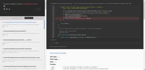 Laravel 5 5 Mass Assignment Exception Error Id On Laravel Notification