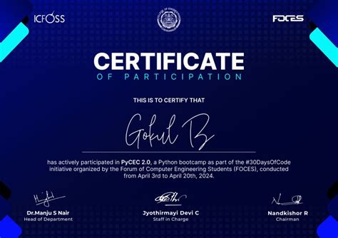 gokul b on linkedin 30daysofcode pycec python bootcamp