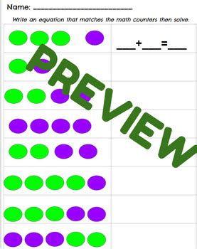 Addition Writing Equations Worksheet By Emily Marotta TPT