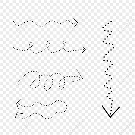 Dotted Black Line Arrow Dash Line Simple Icon Free Png And Clipart