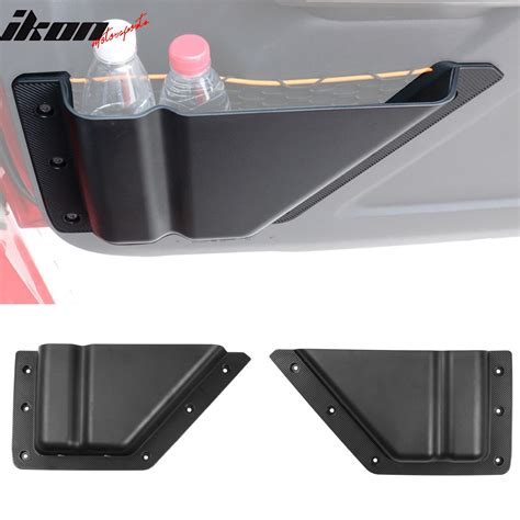 Fits 21 26 Ford Bronco 2 4 Door Black Front Door Storage Pocket Box Tpe