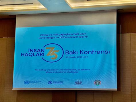 Baku Hosts International Conference On Human Rights Menafncom