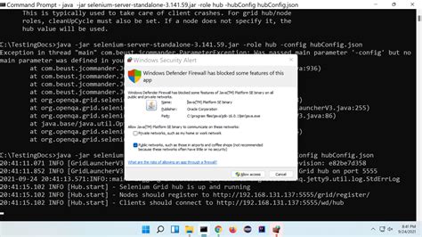 how to fix connection refused error selenium tests on docker