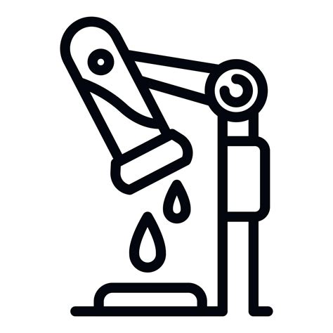 Test Tube Drop Icon Outline Style 15367857 Vector Art At Vecteezy