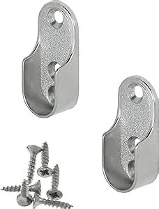Gedotec Cabinet Pipe Storage Oval Clothes Rail Holder Metal OVA 2