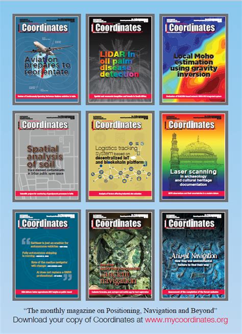 Coordinates A Resource On Positioning Navigation And Beyond Coordinates