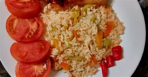 Куряча гомілка запечена з рисом та овочами покроковий рецепт з фото