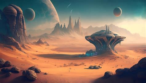 Premium Ai Image Planet Background