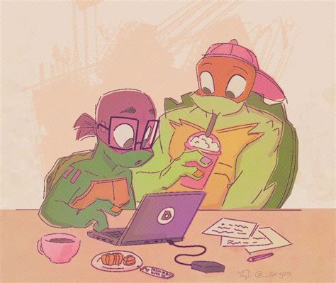 Tmnt Mikey Turtle Tots Donatello Tmnt Tmnt Comics Hugs And Cuddles