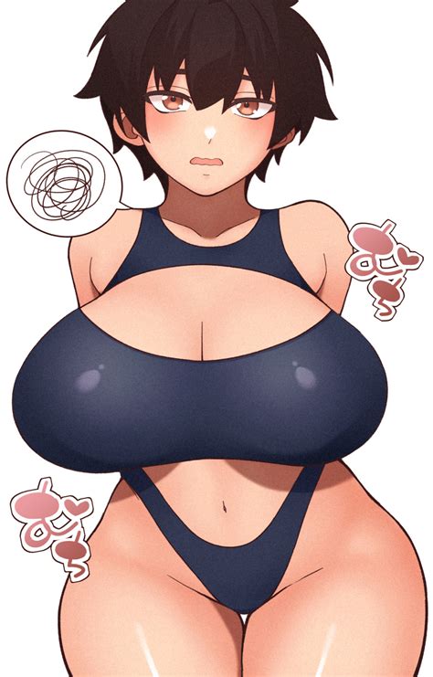 Rule 34 1girls Arms Behind Back Bago Belly Belly Button Big Breasts