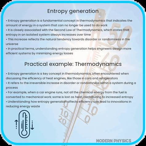 Entropy Generation Understanding Control Applications In Thermodynamics