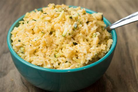 One Pot Cheesy Garlic Zucchini Rice Chef Shamy