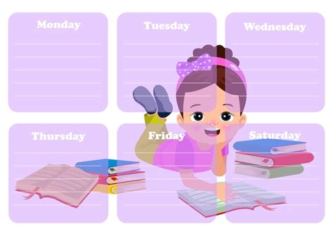 Premium Vector Back To School Timetable Hand Drawn Classroom