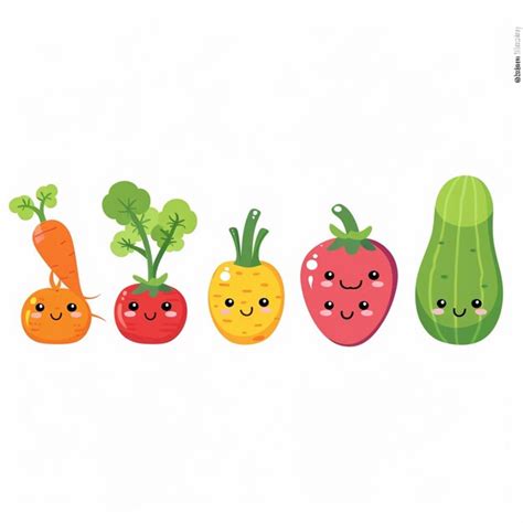 식품 일러스트레이션 건강한 채식주의자 채소 Vegan 터 유기농 당근 신선한 토마토 F 프리미엄 벡터