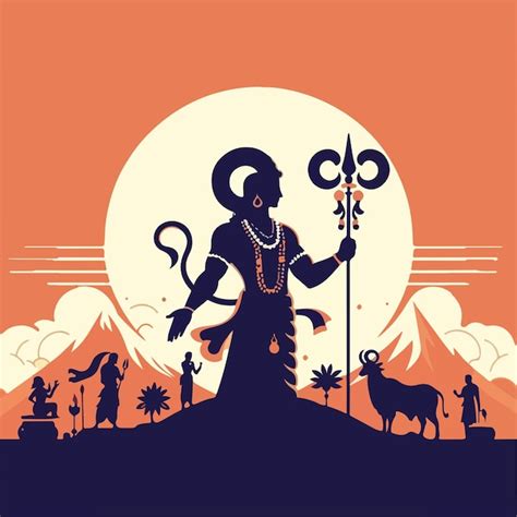 Premium Vector Shree Ram Navami Festival Illustration