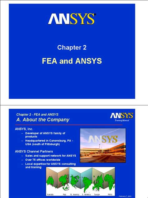 Fea And Ansys A About The Company Pdf Finite Element Method