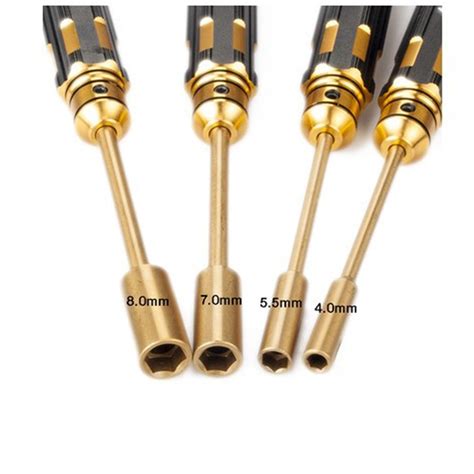 4 PCS HSS Titanium M2 M3 M4 M5 Hexagonal Screwdriver With Socket For RC