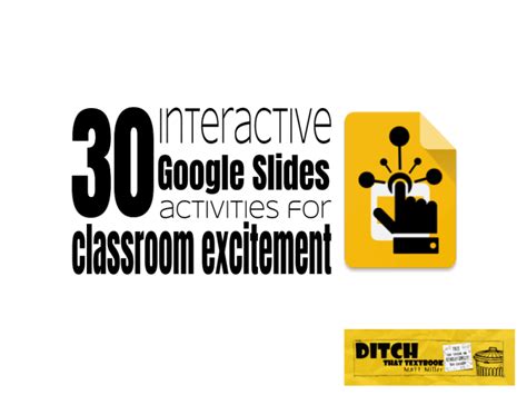 30 Interactive Google Slides Activities For Classroom Excitement