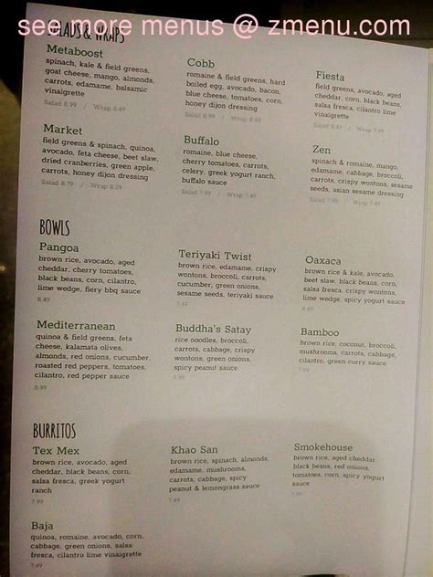 Online Menu Of Freshii Restaurant Palm Harbor Florida 34685 Zmenu