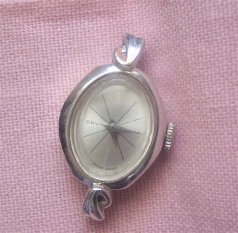 Orvin 17 Jewel Swiss Made Watch Face Vintage Timepiece Etsy