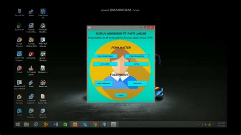 demo aplikasi kursus mengemudi java netbeans youtube