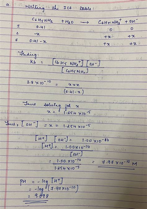 Answered Calculate Oh H And The Ph Of Bartleby