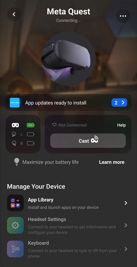 Quest App Not Connecting To Headset R Oculus