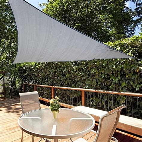 Amazon Artpuch Sun Shade Sails Canopy 8 X8 X8 Grey 185GSM Shade