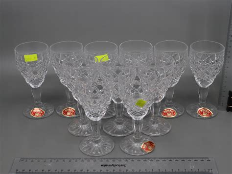 Lot Qty Of Bohemian Crystal Glasses