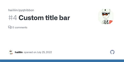 Custom Title Bar Issue Haiiliin Pyqtribbon GitHub