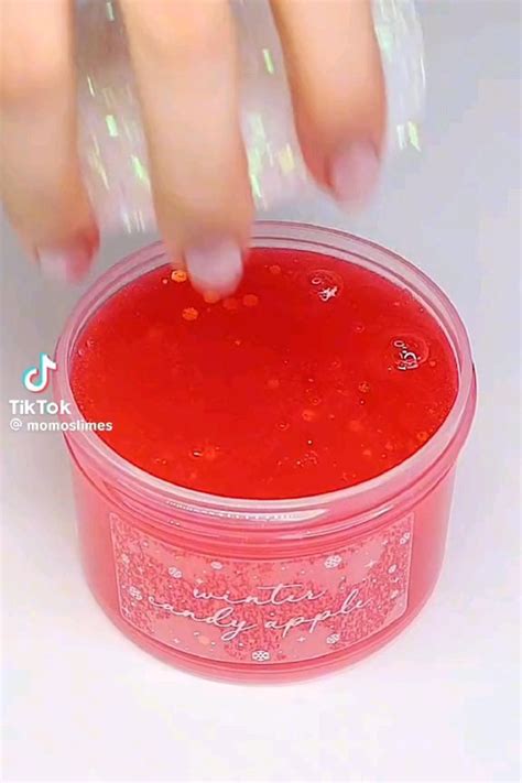 Christmas Slime Asmr Day 17 ️🤍 Creditsmomoslimes On Tik Tok Slime