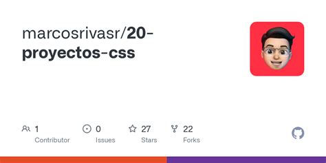 Github Marcosrivasr Proyectos Css