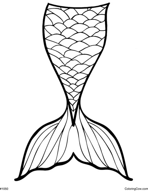 Mermaid Tail Coloring Page