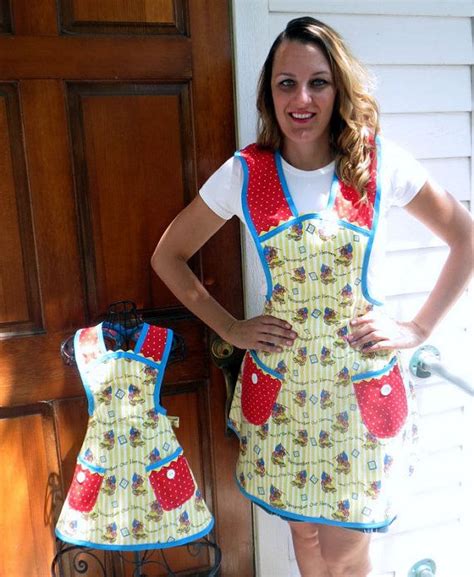 Matching Mother Daughter Apron Set Fourth Of July Patriotic Etsy