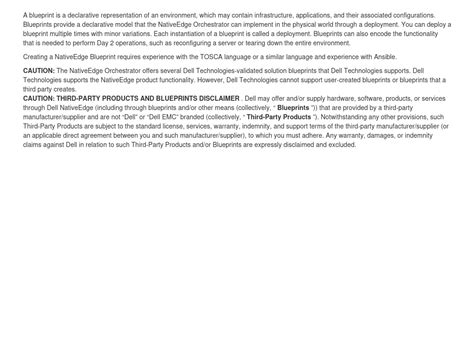 Overview Of Nativeedge Blueprints Dell Nativeedge Blueprint Developers Guide Dell