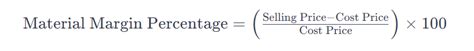 Material Margin Calculator Calculator Doc
