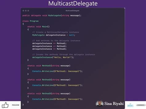 Multicastdelegate 💡 The Multicastdelegate Class In Net By Sina