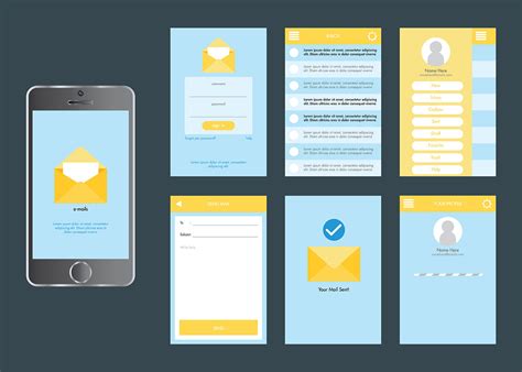 Mobile App Gui Vector Set 182684 Vector Art At Vecteezy