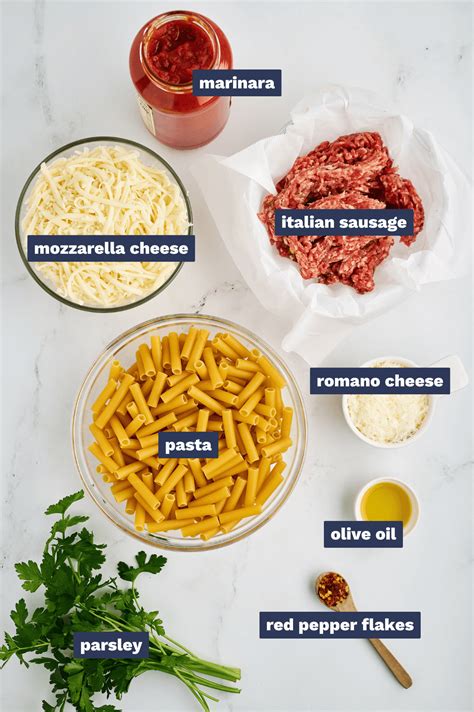 Italian Sausage Baked Ziti The Chunky Chef
