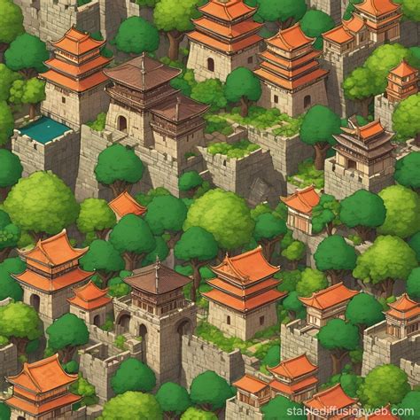 Isometric Castle Tilemap Sprites Stable Diffusion Online