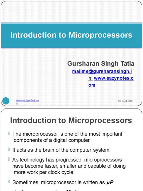Introduction To Microprocessors Gursharan Singh Tatla Pdf Central Processing Unit