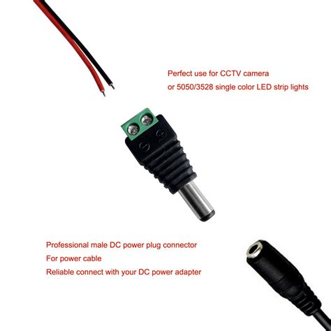 WE SUPPLY WHAT YOU NEED Male Female V Dc Power Plug Jack Adapter Connector For Cctv CAMERA