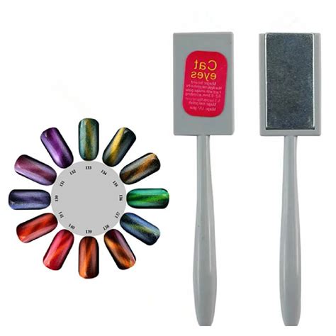 Hot PC Double Headed Magnetic Stick Plate Magnet Pen Nail Art DIY Tool For All Magic D Cat