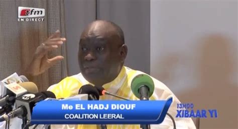 Vidéo Me El Hadj Diouf accuse lassemblée Nationale de détournements Sathie Bi Dafa Eupe