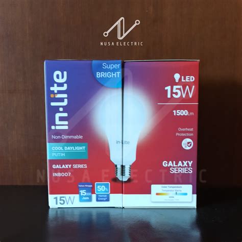 Jual LAMPU LED INLITE W WATT PUTIH DAYLIGHT KUNING WARM WHITE Shopee Indonesia